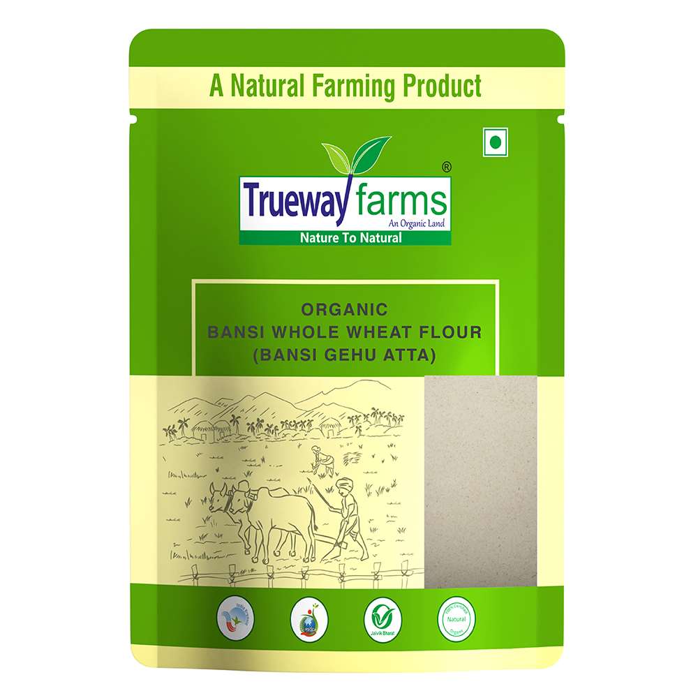 Organic Bansi Gehu Atta 5 kg (Bansi Wheat Flour) - Trueway farms