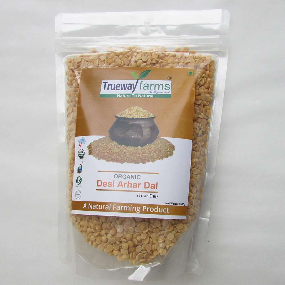 Buy Organic Arhar (Tur) Dal Online - Trueway farms